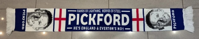 EVERTON FC JORDAN PICKFORD No.1 Player Scarf - Woolen Scarf £14.49 ...