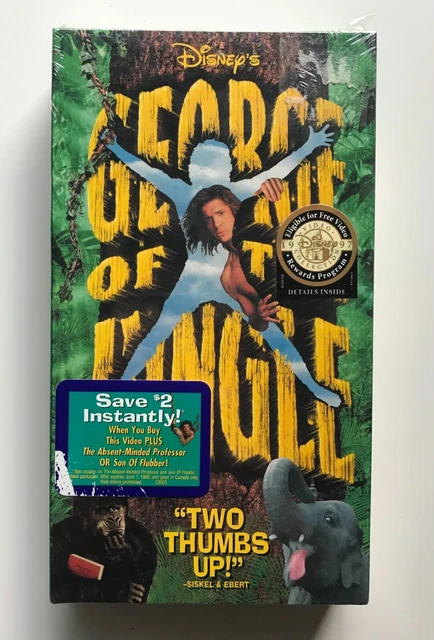GEORGE OF THE Jungle VHS 1997 90s Disney SEALED w/ Watermarks + Hype ...