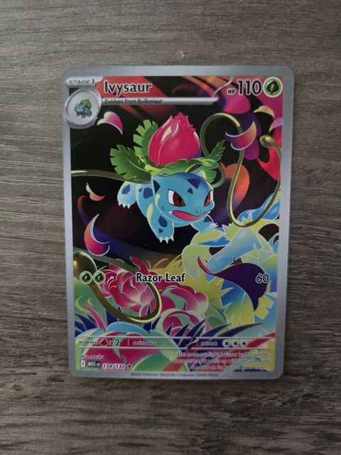 POKEMON TCG IVYSAUR Illustration Rare ME01: Mega Evolution 134/132 $29. ...