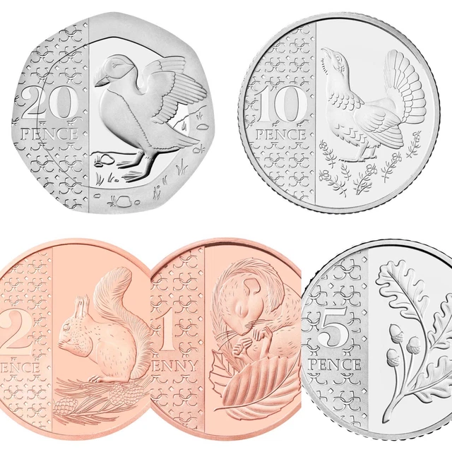 KING CHARLES III Definitive 2023 UK 20p 10p 5p 2p 1p monete BUNC PREORDINE EUR 32,42 - PicClick IT