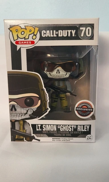 FUNKO POP GAMES : Call of Duty LT. Simon "Ghost" Riley #70 GameStop ...