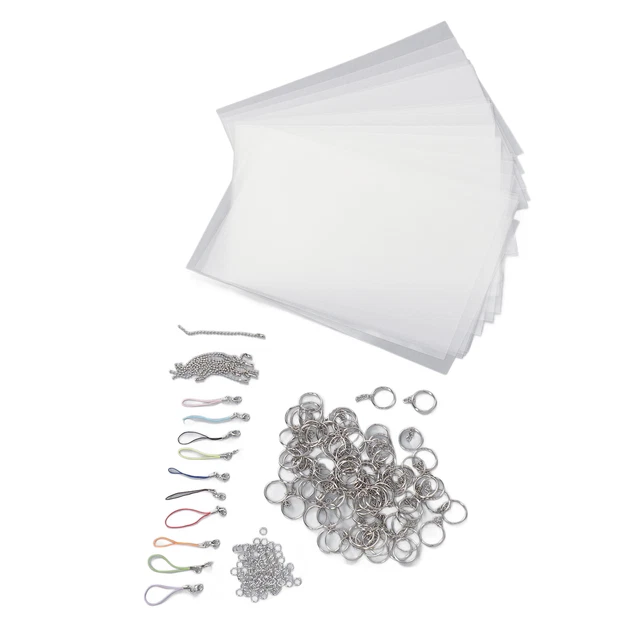 HEAT SHRINK PLASTIC Sheet Kit Easy Coloring Simple Operation Fun Shrink ...