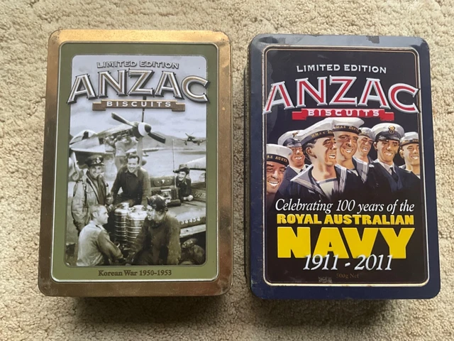 2 X LIMITED Edition Anzac Biscuit Tins $15.00 - PicClick AU
