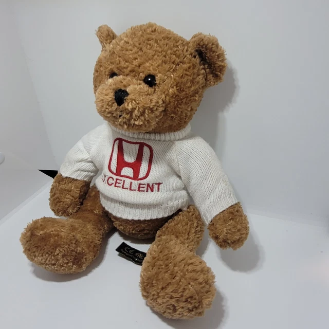 HONDA EXCELLENT TEDDY Bear Honda Cars Plush 10" Soft Toy Cuddly Bear £ ...