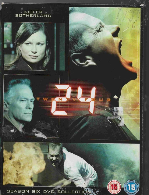 24 (( Twenty Four Hours) Complete Season 6 Kiefer Sutherland 8 x DVDs ...