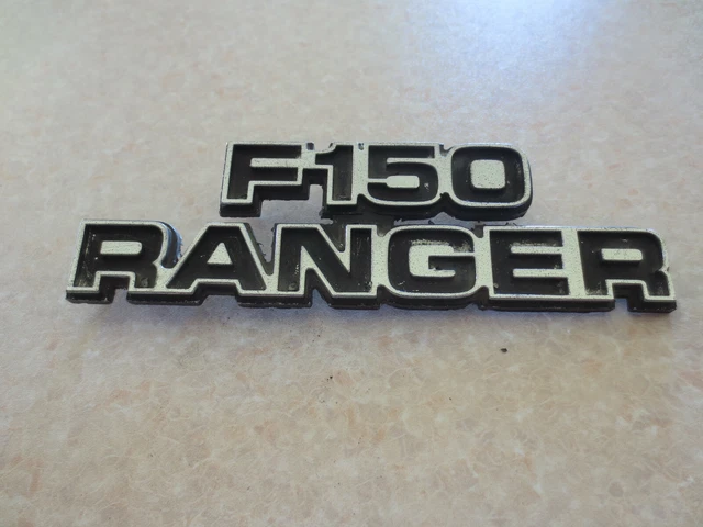 ORIGINAL 1970S FORD F150 Ranger F series pickup truck metal badge ...