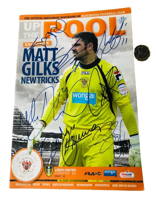 RUGBY MAGAZINE BLACKPOOL Up the Pool Signed Autographed August 2012 ...
