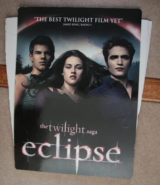 THE TWILIGHT SAGA Eclipse 5ft Free Standing Promotional Video Shop Sign Promo £34.95 - PicClick UK