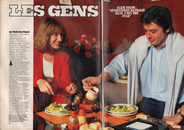 COUPURE DE PRESSE Clipping 1984 Alain Delon Nathalie Baye (4 pages) EUR 5,00 - PicClick FR