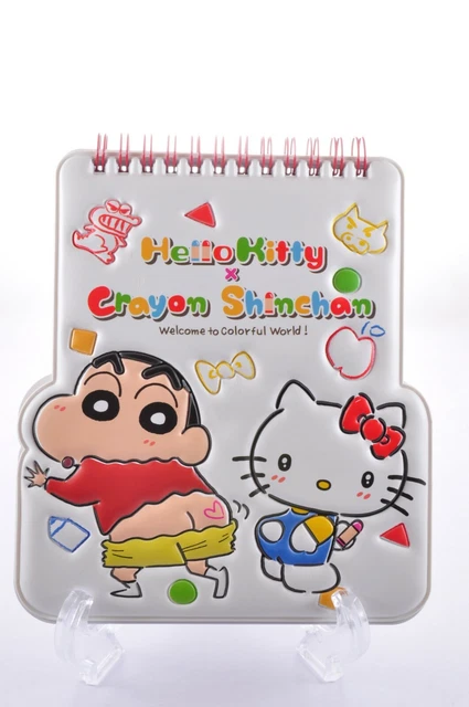 HELLO KITTY & Crayon shin-chan collaboration 2019 Memo Pad Note Pad F/S ...