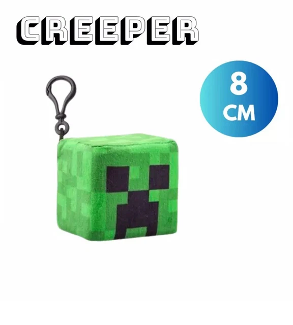 MINECRAFT LICENSED PRODUCT 8cm Clip-On Cube Soft Plush Toys Backpack ...
