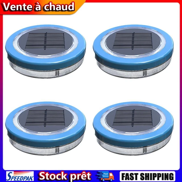 SOLAR FLOATING POOL Light Submersible Underwater Light IP68 Waterproof ...