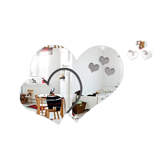 DÉCOR DE MUR D'art Coeur Etiquette Autocollante Autocollants Amovible EUR 5,88 - PicClick FR