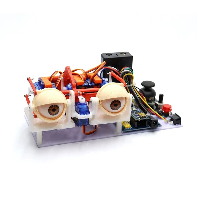 KIT YEUX ANIMATRONIQUES pour robot Arduino Bionic SG90 servo joystick contrôle STEM EUR 231,84 ...