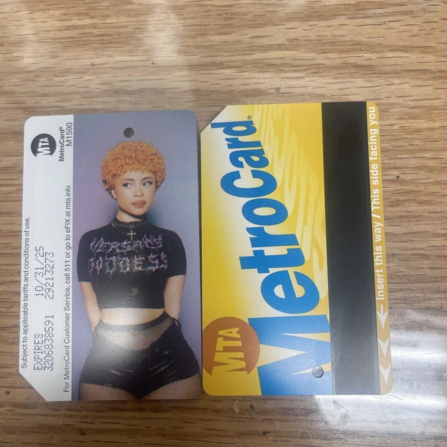 ICE SPICE METROCARD NYC 2024 Subway Mta NYCT Metro Card Grah Munch $26. ...
