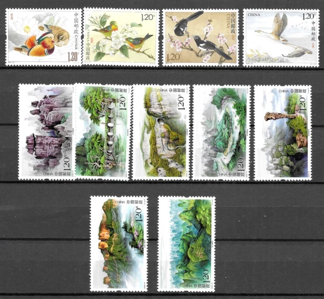 CHINA P.R. 2015-2022 Birds 4 x Values +Karst in Southern China 7 x ...