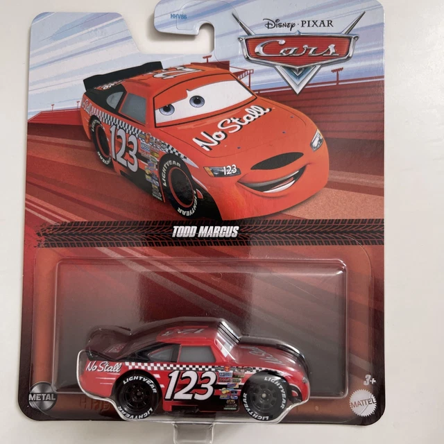 DISNEY PIXAR CARS Todd Marcus Mattel Official 2024 Racer No: 123 $29.95 ...