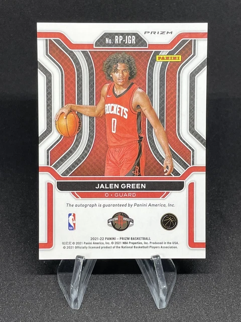 2021-22 PANINI PRIZM Jalen Green Sen Signe Rookie Rc Argent Auto #Ss-Jgr EUR 140,02 - PicClick FR