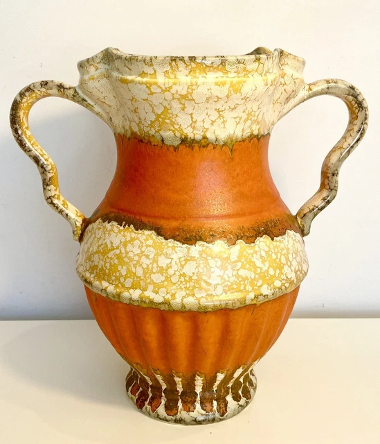 RARE DITMAR URBACH LGE Vintage Alienware ceramic vase handled urn ...