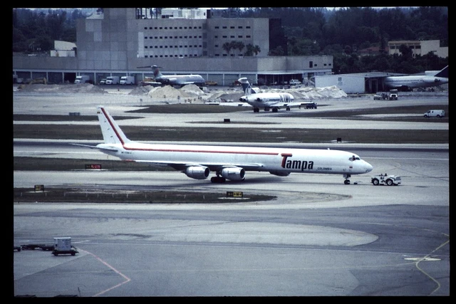ORIGINAL COLOUR Slide Tampa Colombia Douglas Dc-8-73F Aircraft. $3.97 ...