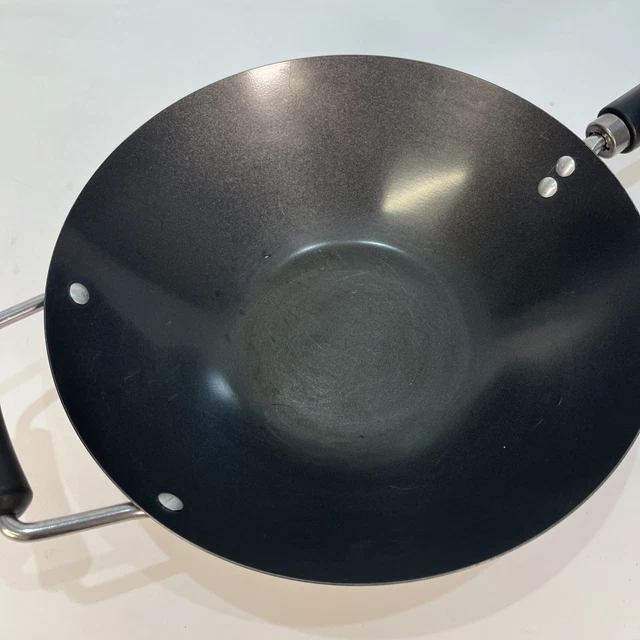 KEN HOM WOK Carbon Steel Non-Stick 30cm With Lid Good Used Conditions ...