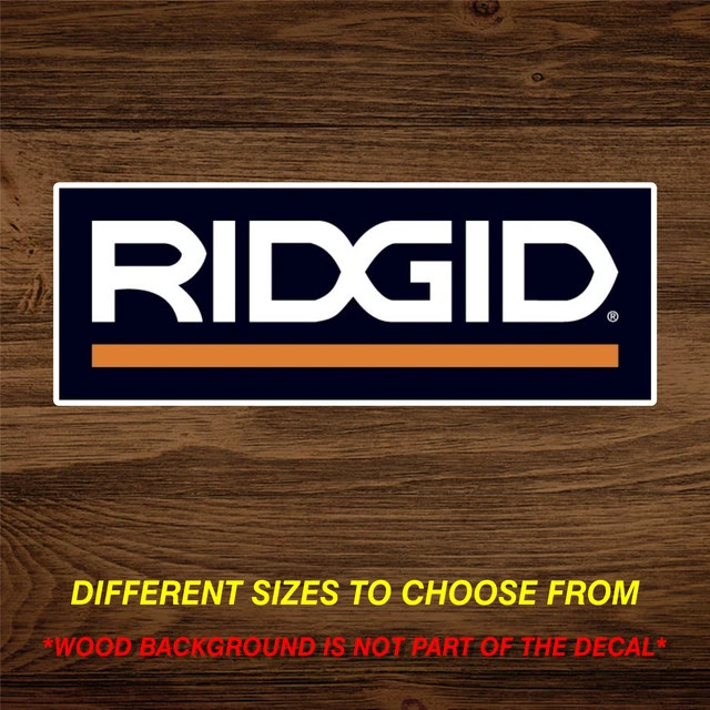 Us Made Rigid Sticker RIDGID Tools Vinyl Decal Sticker - 4 Mil Thick ...