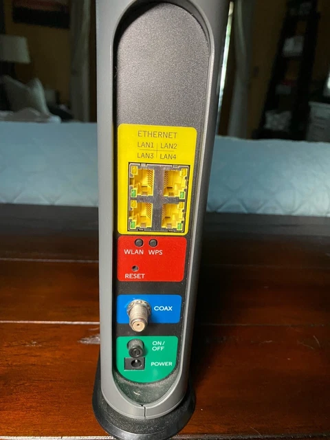 MOTOROLA MG7540 16X4 CABLE MODEM PLUS AC1600 DUAL-BAND ROUTER W/POWER ...