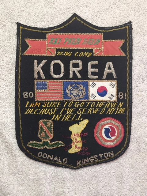 VINTAGE 1961 RICE Paddy Daddy Patch 728th MP Battalion South Korea ...