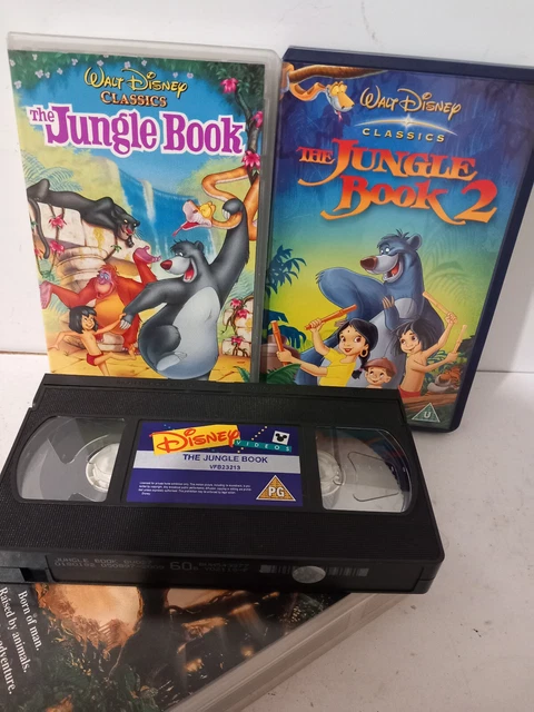 DISNEY VHS VIDEO Tapes The Jungle Book trilogy 1 2 and live action ...