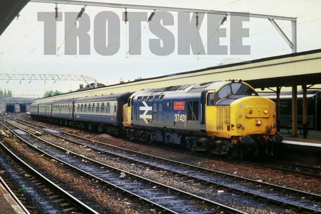 35MM SLIDE BR British Railways Diesel Loco Class 37 37431 Stockport ...