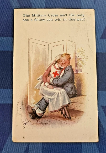 ERSTER WELTKRIEG BAMFORTH Comic Postkarte 1918 Rotes Kreuz ... ERSTER WELTKRIEG BAMFORTH Comic Postkarte 1918 Rotes Kreuz ...