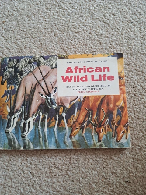 VINTAGE AFRICAN WILD Life Cards (Complete Set In Orginal Book) £2.80 ...