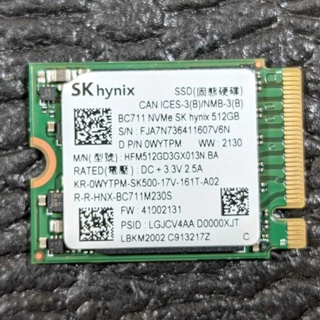 M2 2230 SK Hynix BC511 BC711 512GB SSD NVMe PCIe M.2 2230 Solid State ...