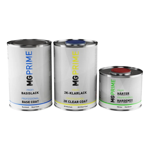 PANTONE 548C BLUE peinture pot kit couche de base 2C vernis brillant 2 ...