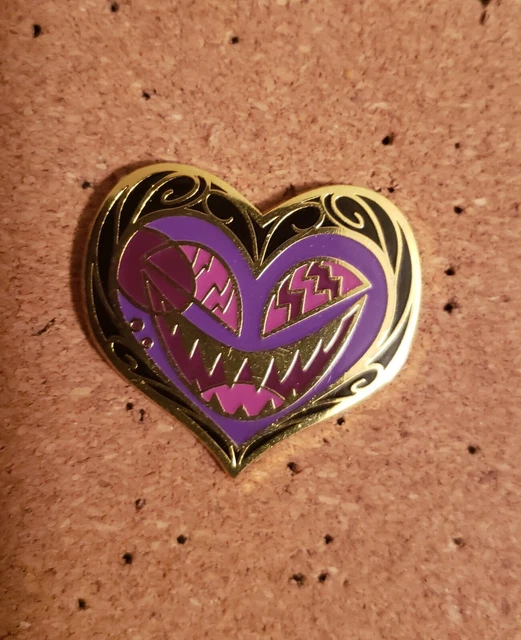 DISCONTINUED OFFICIAL PURPLE Heart of Alastor Hazbin Hotel Pin--READ ...