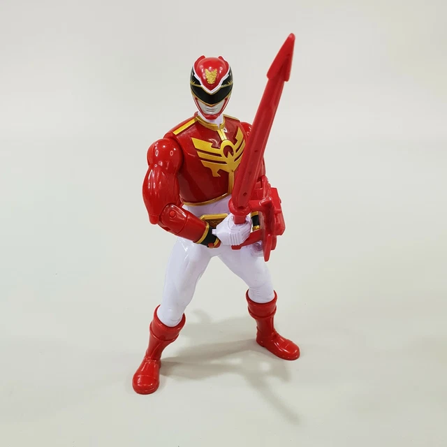 POWER RANGERS RED Ranger Megaforce Battle Action Figure Bandai 2012 Arm ...