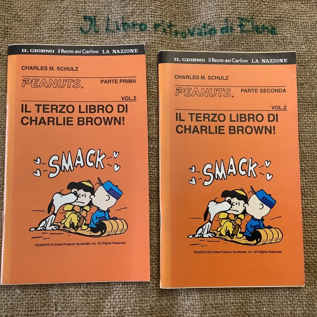 CHARLES M. SCHULZ Peanuts Volume 2 Completo Il Terzo Libro Di Charlie ...