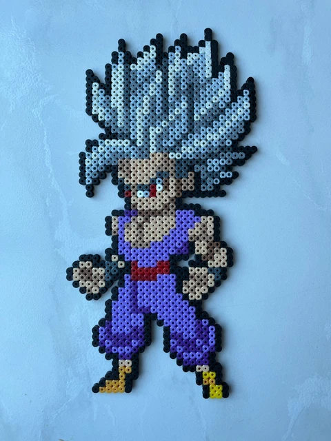 PIXEL ART / Perles A Repasser Dragon Ball Gohan Ultra Instinct EUR 8,00 ...
