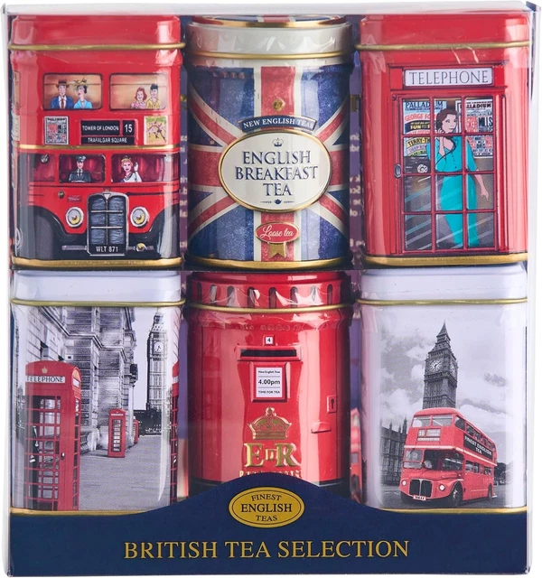 BEST OF BRITISH Mini Tea Tin Set of 6 £15.99 - PicClick UK