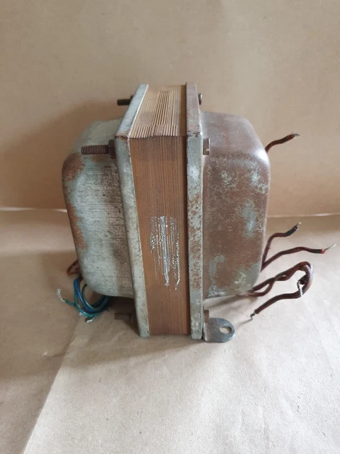 VINTAGE MAINS TRANSFORMER HT/LT 420-0-420V 2X 6.3V & 5V. Tube/Valve ...