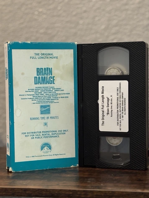 BRAIN DAMAGE RARE VHS 1998 Frank Henenlotter Screener - Demo RARE! £146 ...