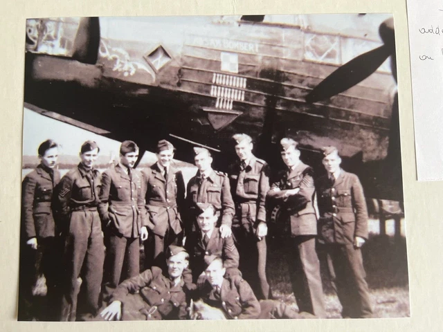 CREW PHOTO + Signed Letter WW2 RAF Polish Bomber Command Veteran W ...