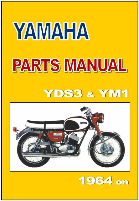 YAMAHA PARTS MANUAL YDS3 & YM1 1964 1965 1966 Replacement Spares Catalog List EUR 31,75 ...