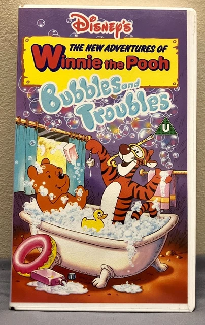 DISNEY'S THE NEW Adventures Of Winnie The Pooh Bubbles And Troubles VHS ...