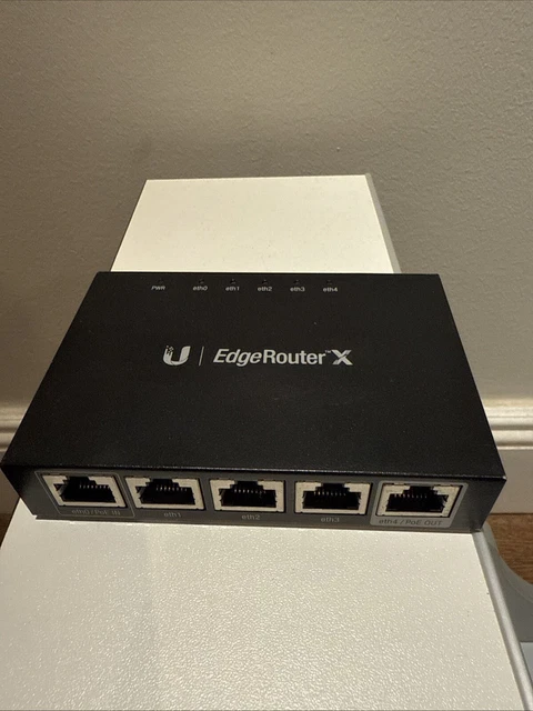 UBIQUITI NETWORKS EDGEROUTER X 5-Port Gigabit Wired Router $30.00 ...