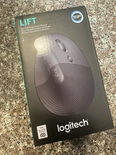 LOGITECH LIFT VERTICAL Ergonomic Mouse Ergo Graphite 910-006466 ~ New ...