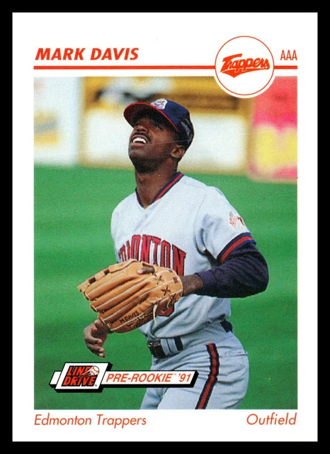 1991 LINE DRIVE AAA #161 Mark Davis Edmonton Trappers Carte de baseball ...