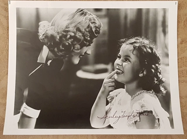 SHIRLEY TEMPLE - legendary Hollywood child star signed photo 10x8 ...