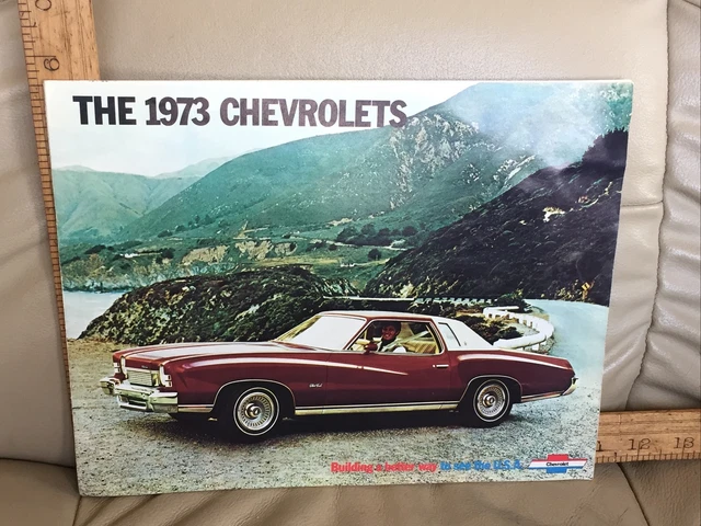 THE 1973 CHEVROLETS Original Car Sales Brochure Catalog Caprice Impala ...