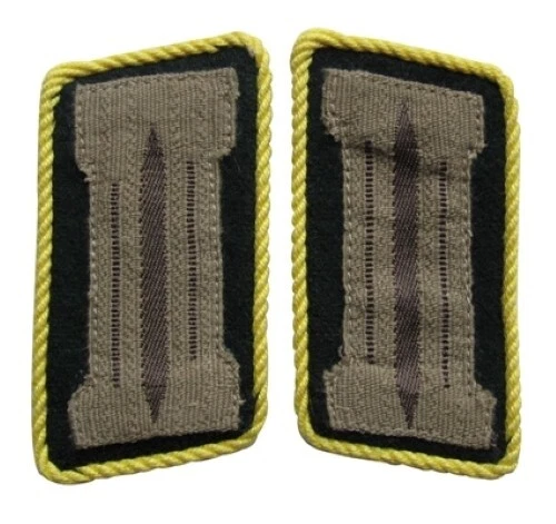 WW2 GERMAN ARMY Panzer Signals Collar Tabs - Litzen Reproductions £10. ...